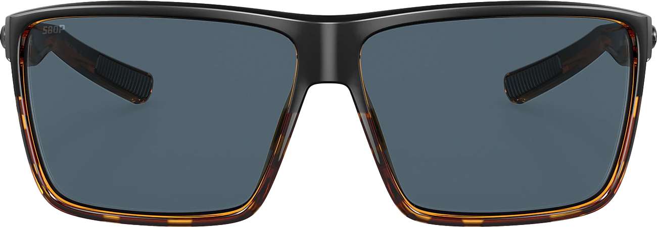 Costa Rincon Sunglasses Matte Blk/Shiny Tort/Gray 580P - TackleDirect