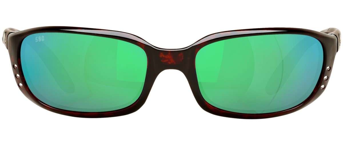 Costa Brine Sunglasses - Tortoise Frame/Green Mirror 580G Lens