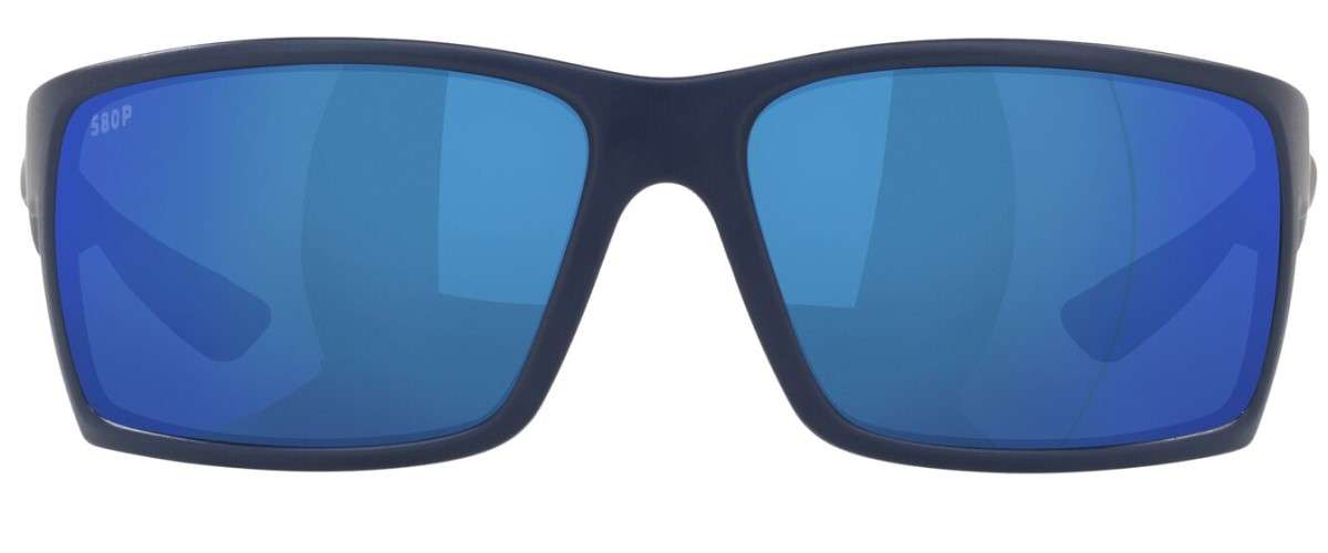 Costa Reefton Sunglasses - Matte Blue/Blue Mirror 580P - TackleDirect