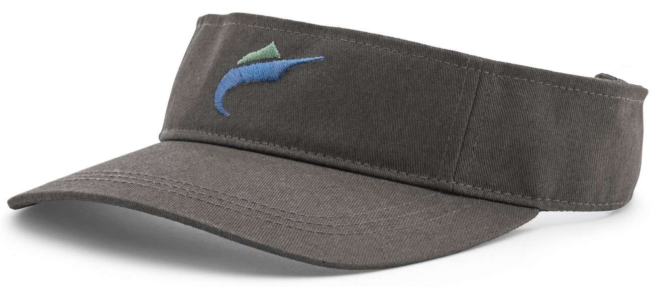 Fin-Nor Embroidered Logo Visor - Grey - TackleDirect
