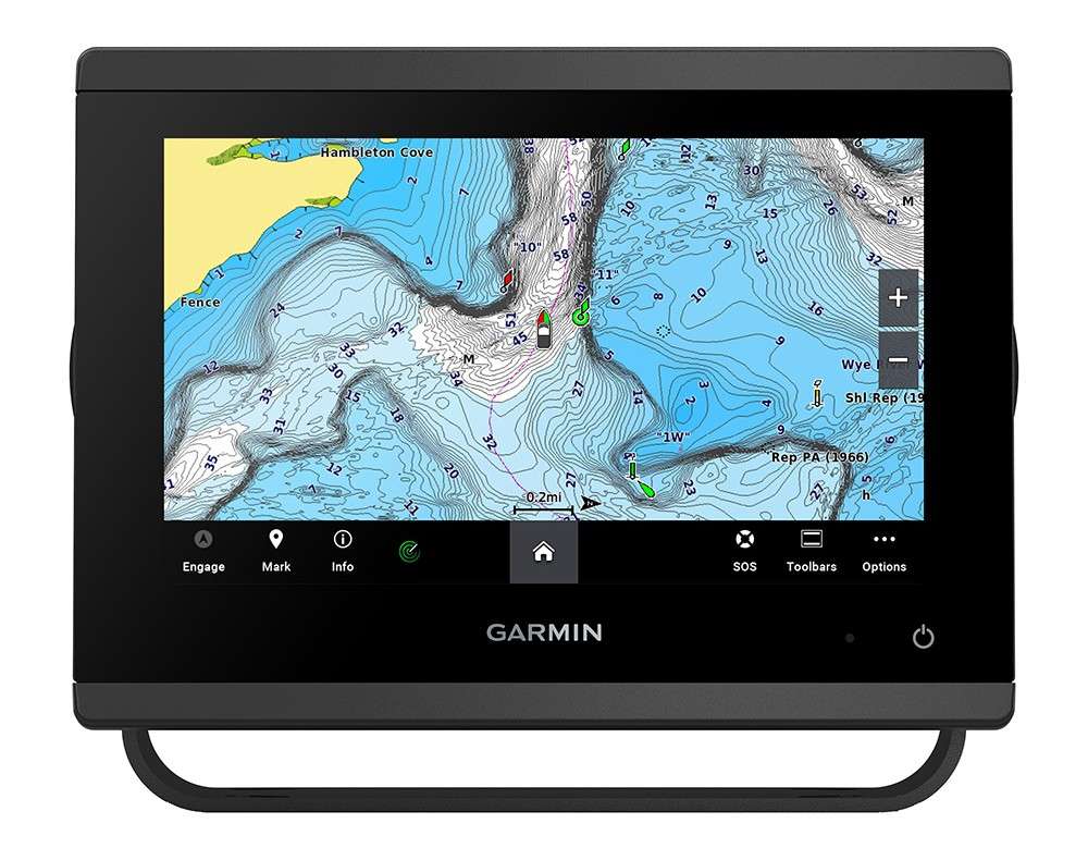 Garmin GPSMAP 743xsv 7-inch GPS/Fishfinder GN+ Combo - TackleDirect