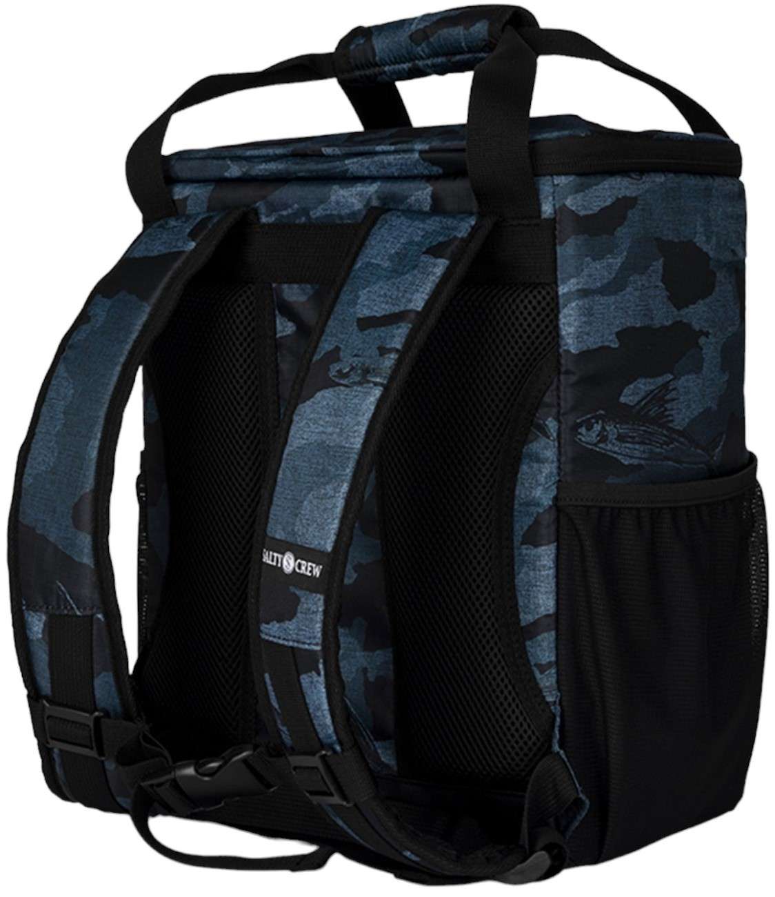 Salty Crew Chiller Cooler Backpack - Blue Camo - TackleDirect