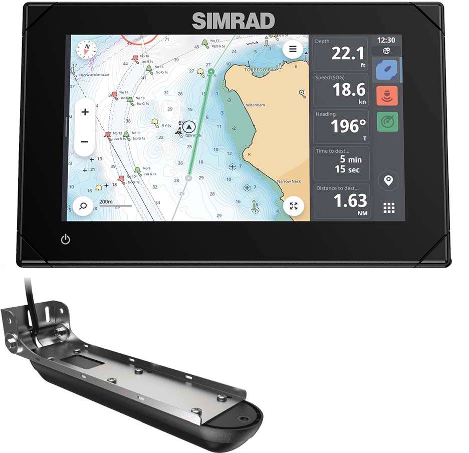 Simrad NSX Series Combo Chartplotter and Fishfinders - TackleDirect