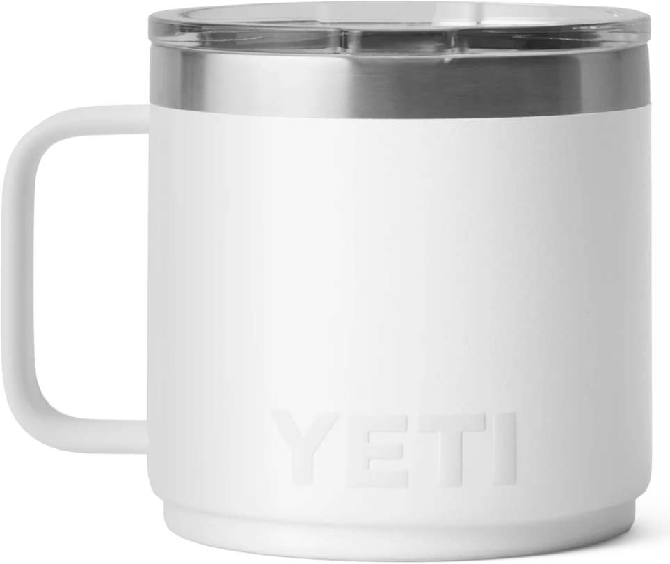 YETI Rambler 14oz Stackable Mug - White - TackleDirect
