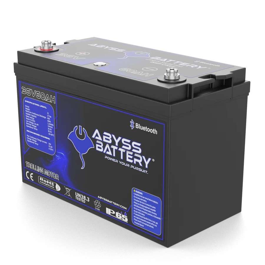 Abyss Battery 36V 60Ah Lithium Trolling Motor Battery - TackleDirect