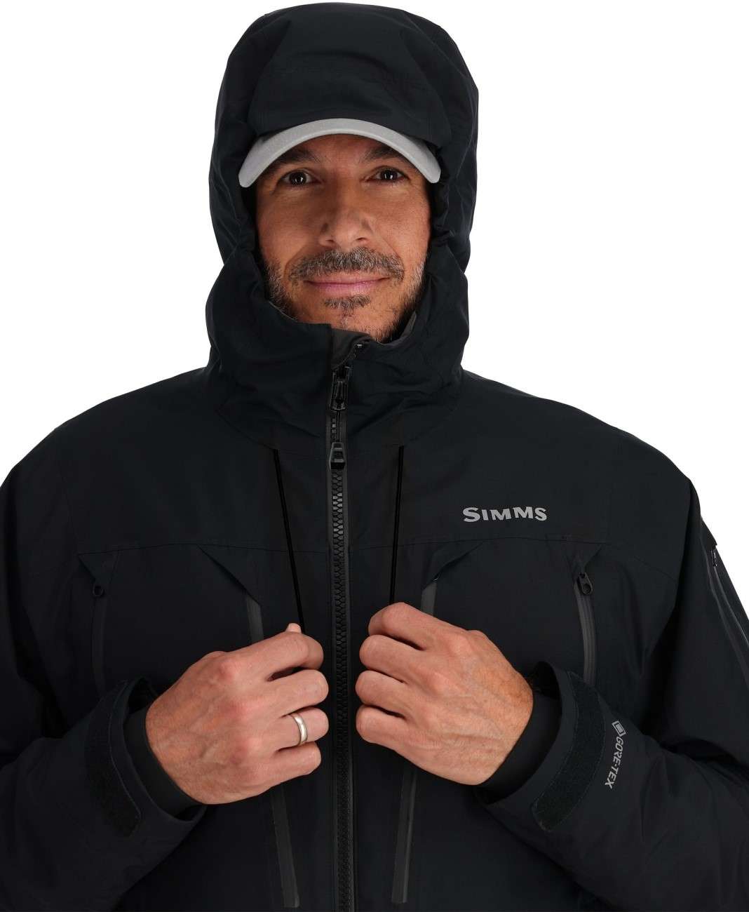 Simms Bulkley Insulated Wading Jacket - Bk - Large - TackleDirect