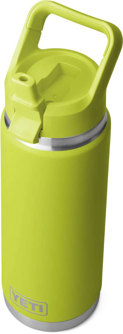 YETI Rambler 26oz Bottle with Straw Cap - Chartreuse - TackleDirect