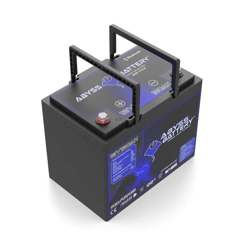 Abyss Battery 12V 120Ah Lithium Dual Purpose Marine Battery - TackleDirect
