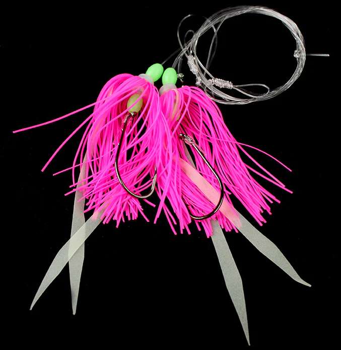 Jigging World Hi-Lo Silicone Skirt Rigs - TackleDirect