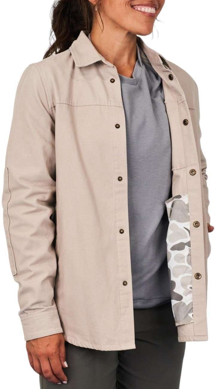 Marsh Wear Womens Delano Shacket - Khaki - Large - TackleDirect