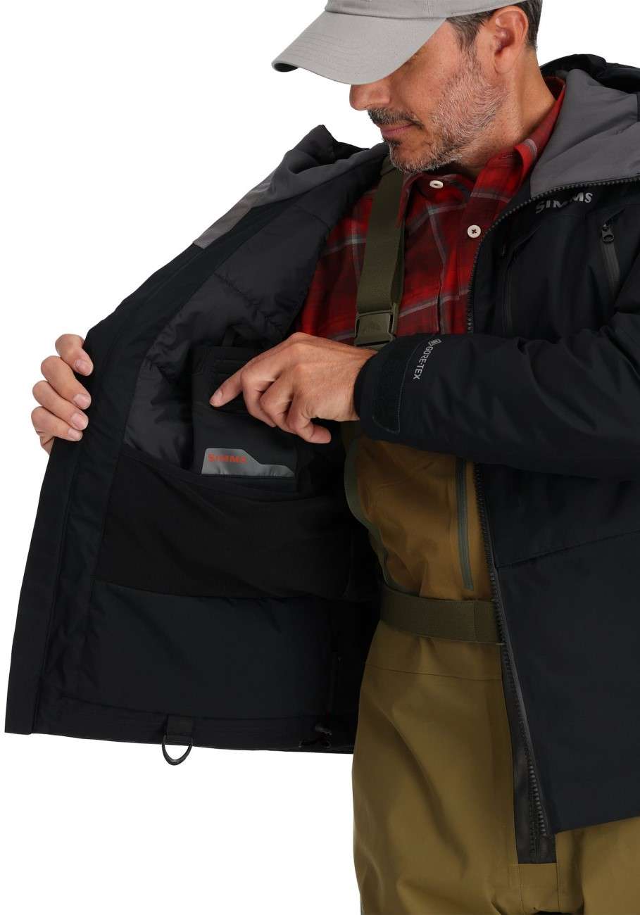 Simms Bulkley Insulated Wading Jacket - Bk - Medium - TackleDirect