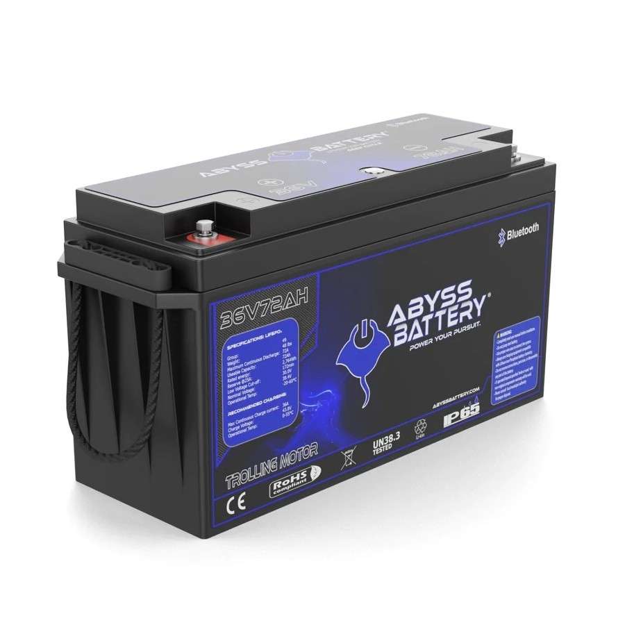 Abyss Battery 36V 72Ah Lithium Trolling Motor Battery - TackleDirect