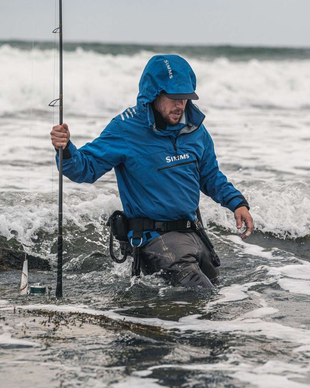 Simms Mens Splash Cast Fishing Jacket - BB - XX-Large - TackleDirect