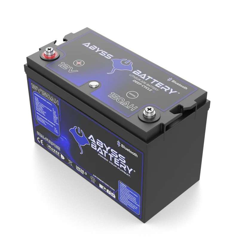 Abyss Battery 12V 150Ah Lithium Dual Purpose Marine Battery - TackleDirect