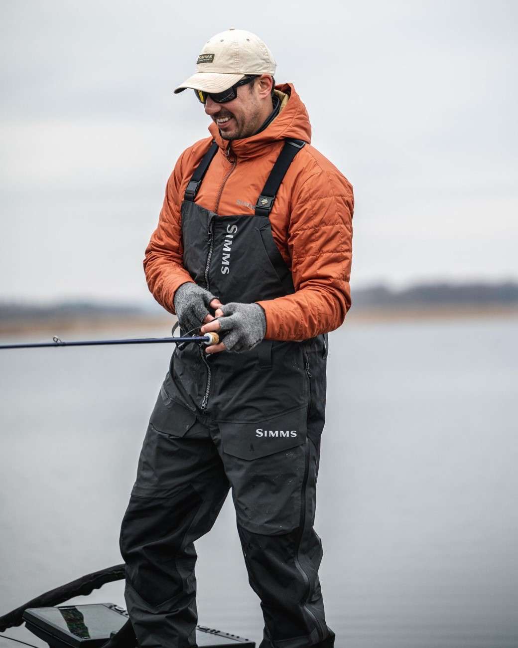 Simms PG-13049 Mens ProDry Fishing Bib - Black - Sm - TackleDirect